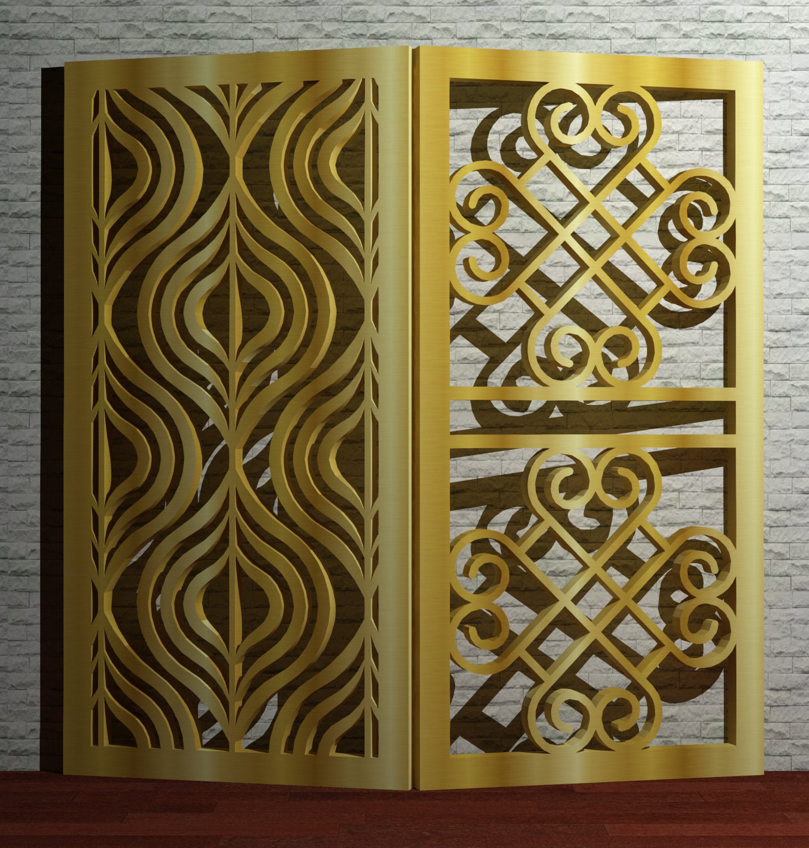 Decorative Screens 7 | 10 Digital Vector File Templates to Be Used for ...