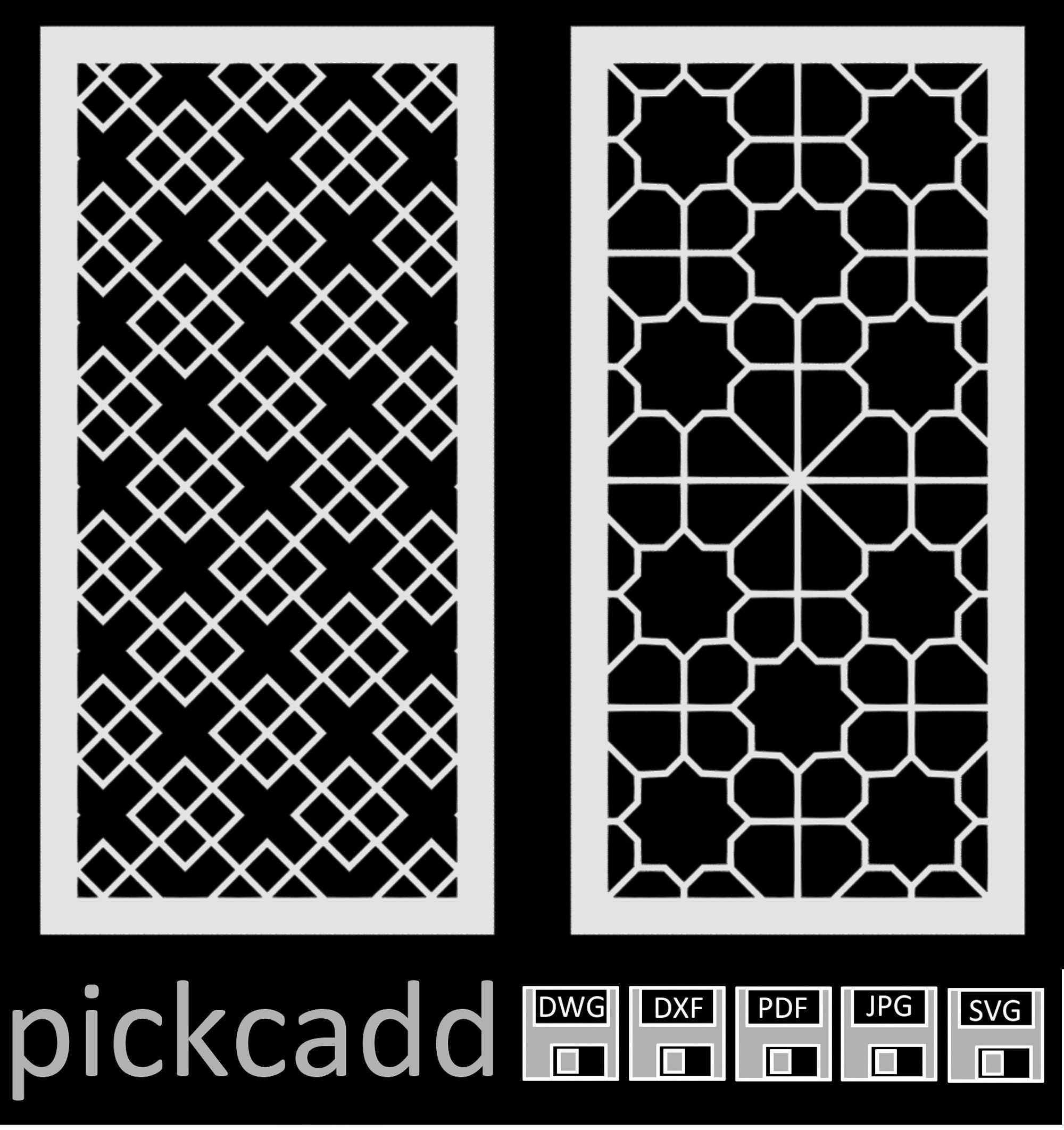 Decorative Screens 3 | 10 Affordable Modern Pattern Digital Vector File ...