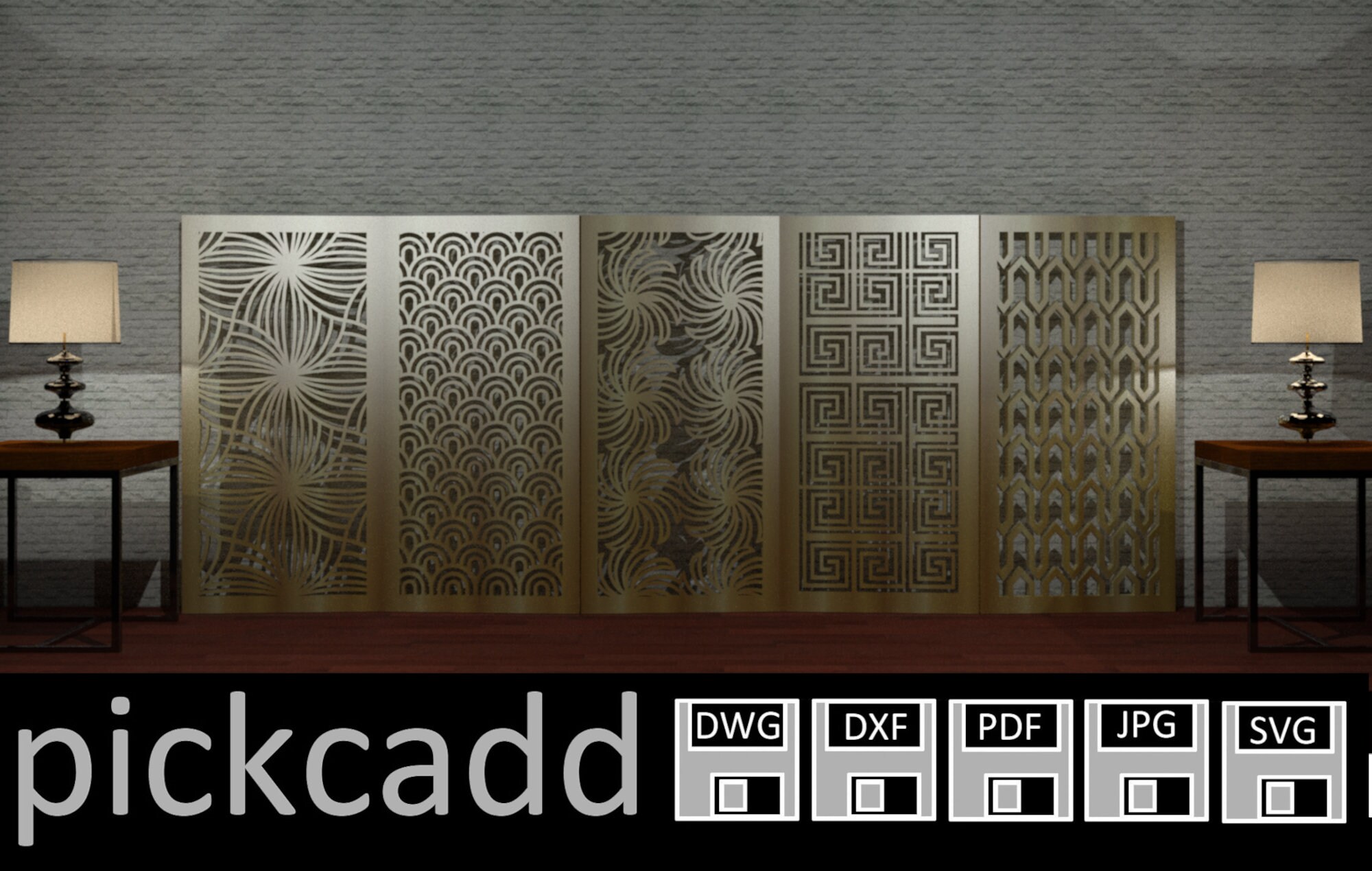 Decorative Screens 2 | 10 Affordable Modern Pattern Digital Vector File ...