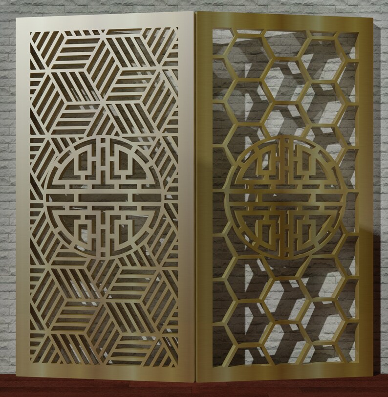 Decorative Screens 9 | 10 Digital Vector File Templates to Be Used for ...