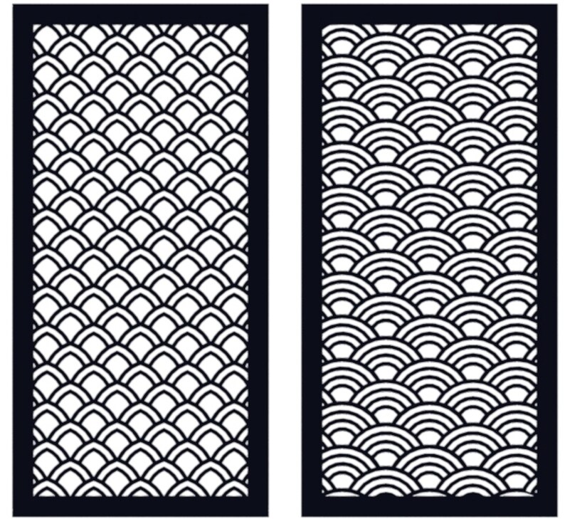 Decorative Screens 24 | 10 Abstract Pattern Digital Room Dividers ...
