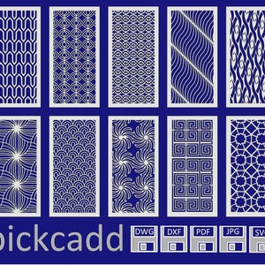 Decorative Screens 2 | 10 Affordable Modern Pattern Digital Vector File ...