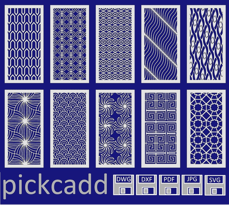 Decorative Screens 2 | 10 Affordable Modern Pattern Digital Vector File ...