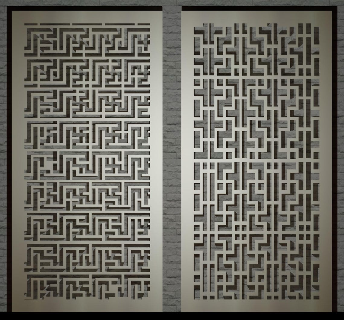 Decorative Screens 13 | 10 Digital Templates to Be Used for Laser ...