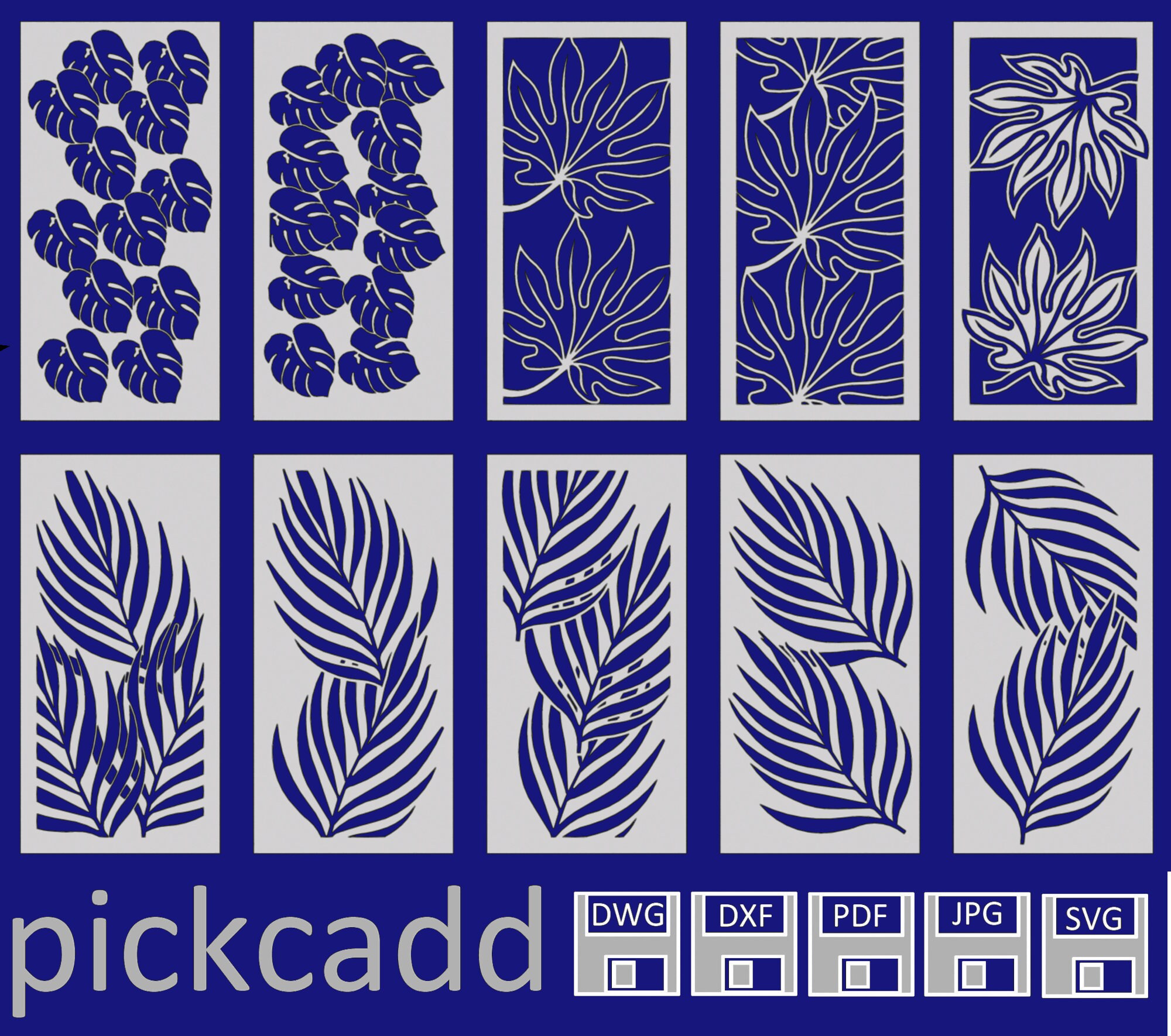 Decorative Screens 4 | 10 Affordable Organic Pattern Digital Vector ...