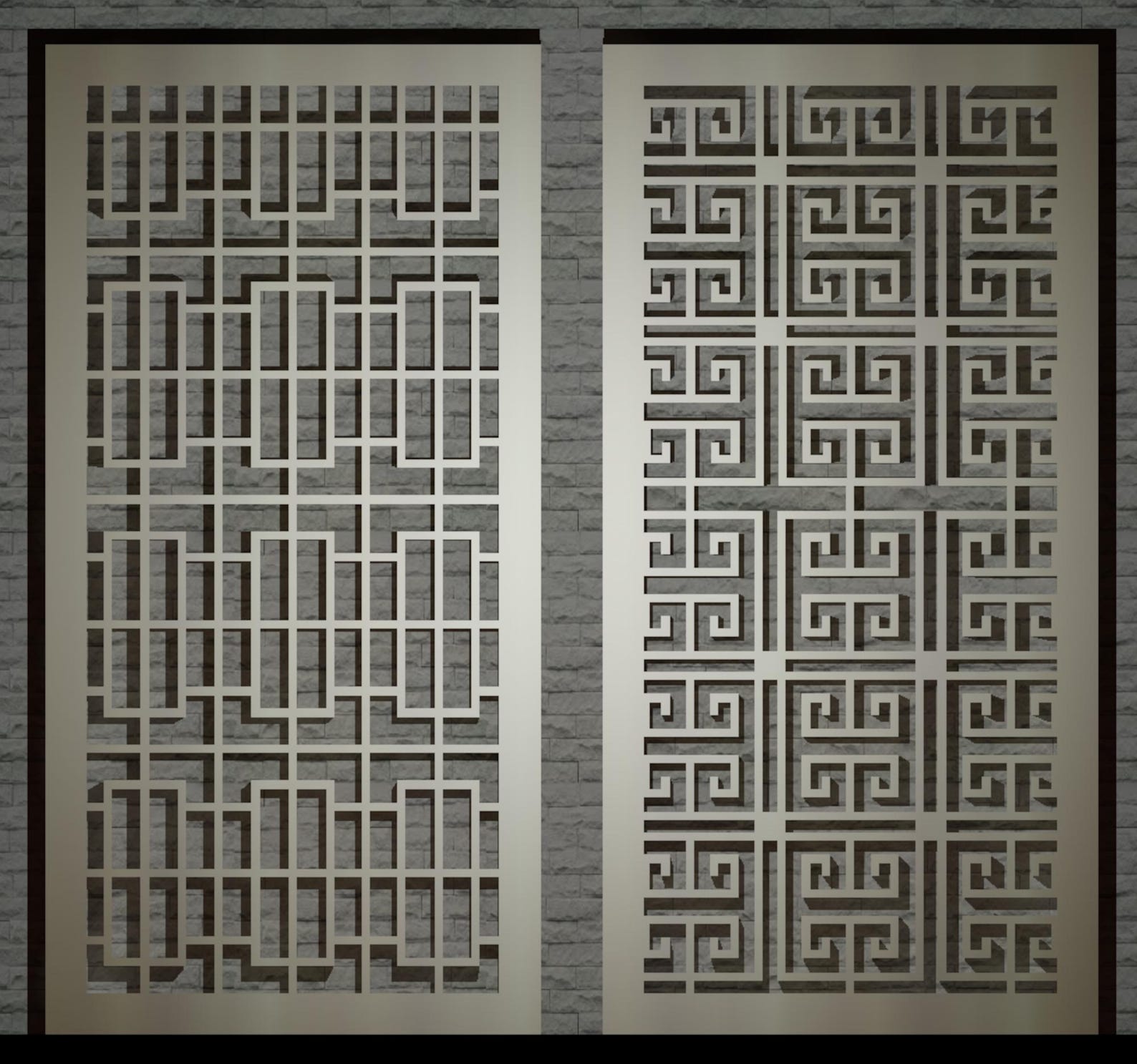 Decorative Screens 13 | 10 Digital Templates to Be Used for Laser ...