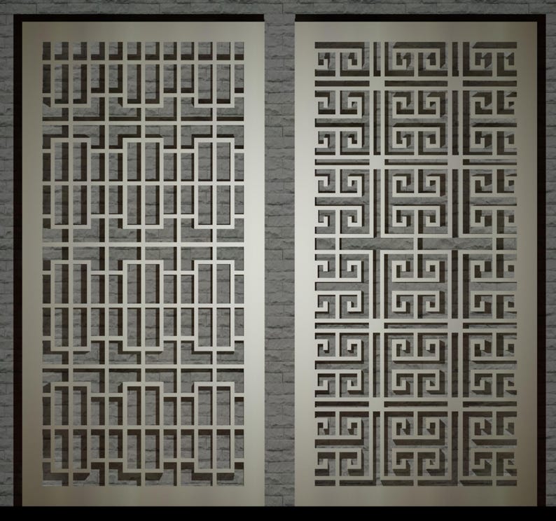 Decorative Screens 13 | 10 Digital Templates to Be Used for Laser ...