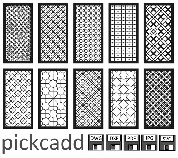 Decorative Screens 3 10 Affordable Modern Pattern Digital - Etsy