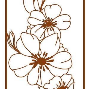 Decorative Panels | 3 Digital Floral Panels | Flower Patterns | Dwg ...