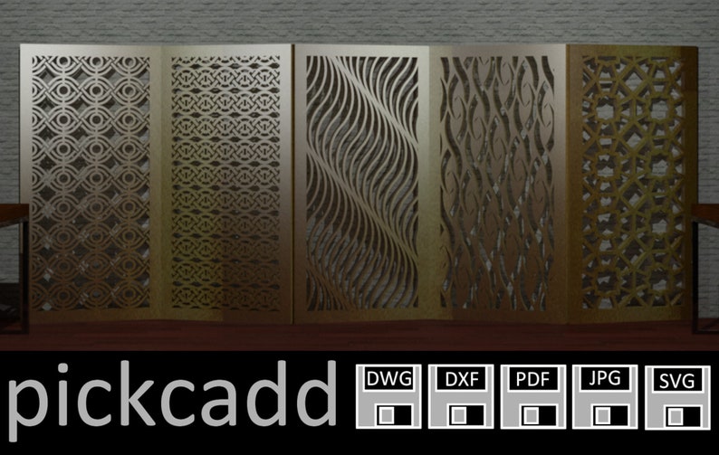 Decorative Screens 2 | 10 Affordable Modern Pattern Digital Vector File ...