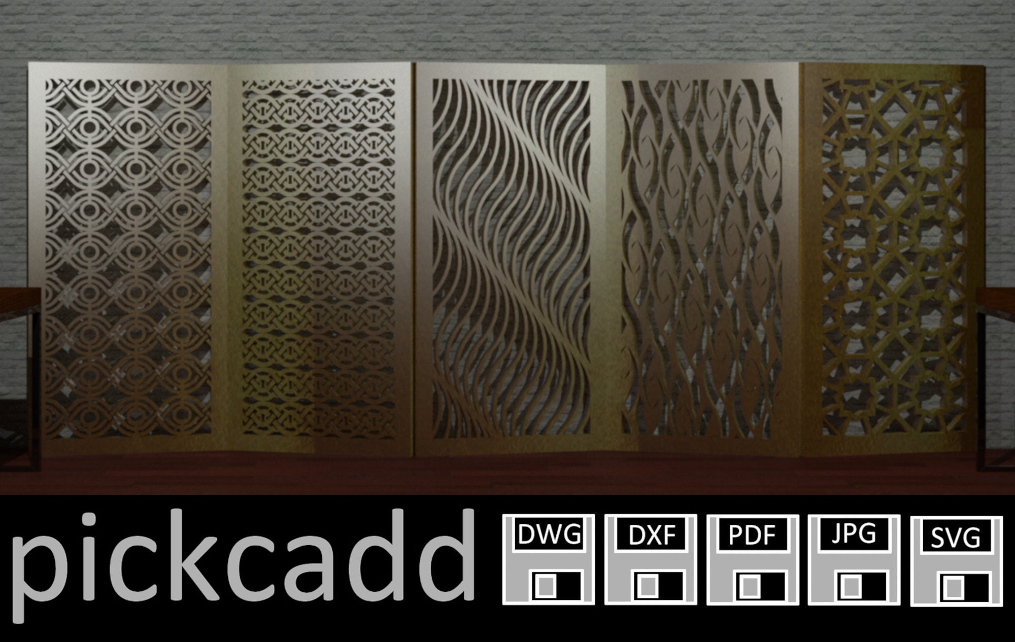 Decorative Screens 2 | 10 Affordable Modern Pattern Digital Vector File ...