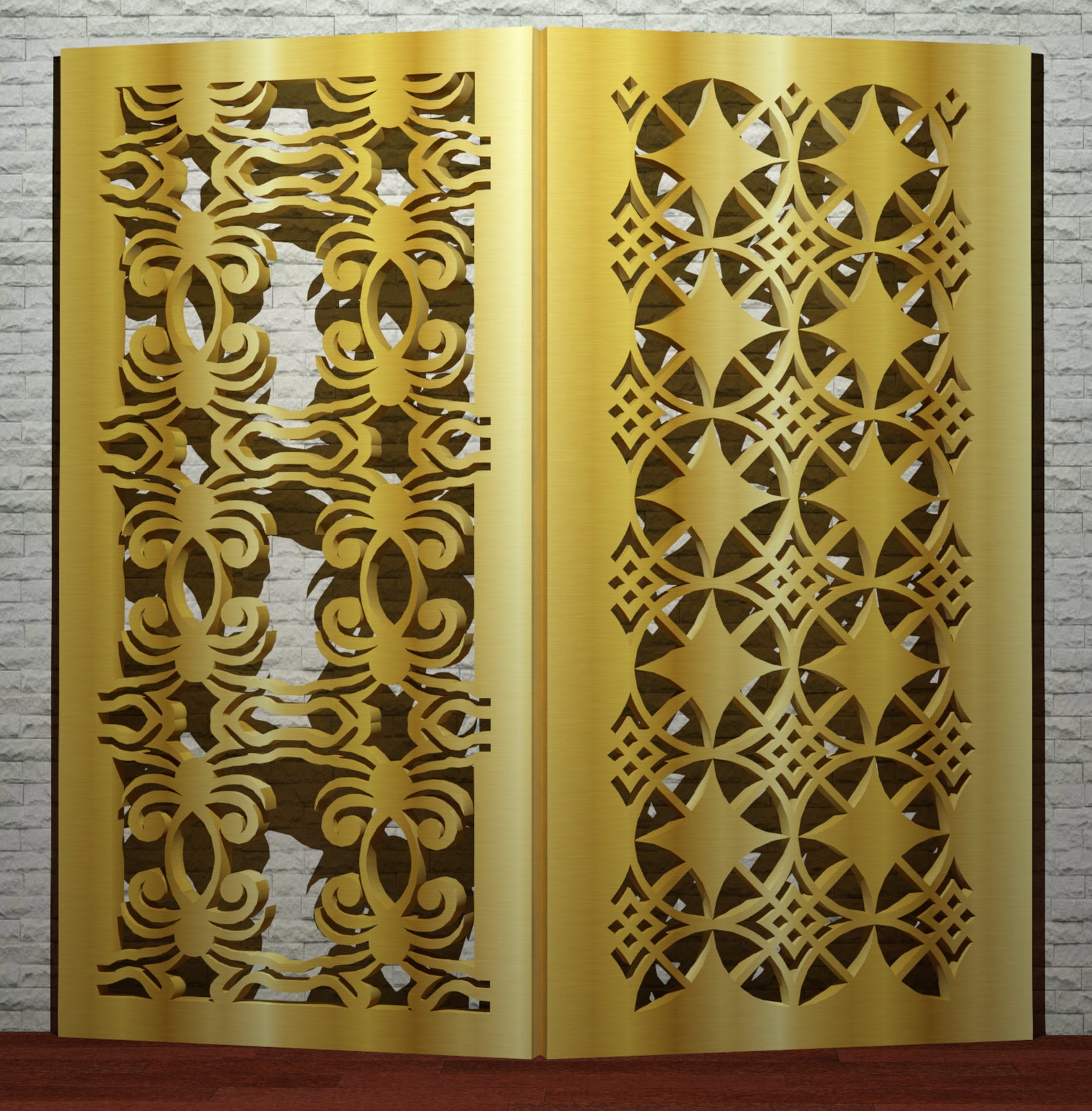 Decorative Screens 7 | 10 Digital Vector File Templates to Be Used for ...