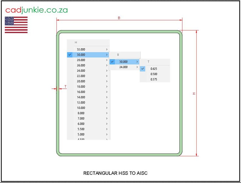 A Comprehensive Library of Autocad 2D Parametric Blocks (1109) of USA ...