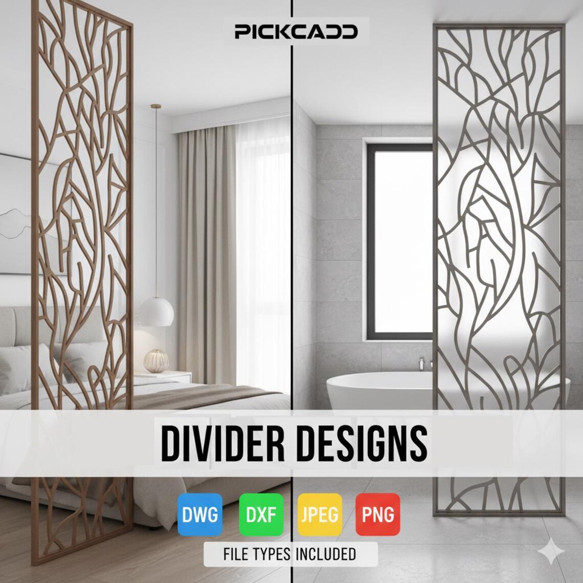 Decorative Screens 24 | 10 Abstract Pattern Digital Room Dividers ...
