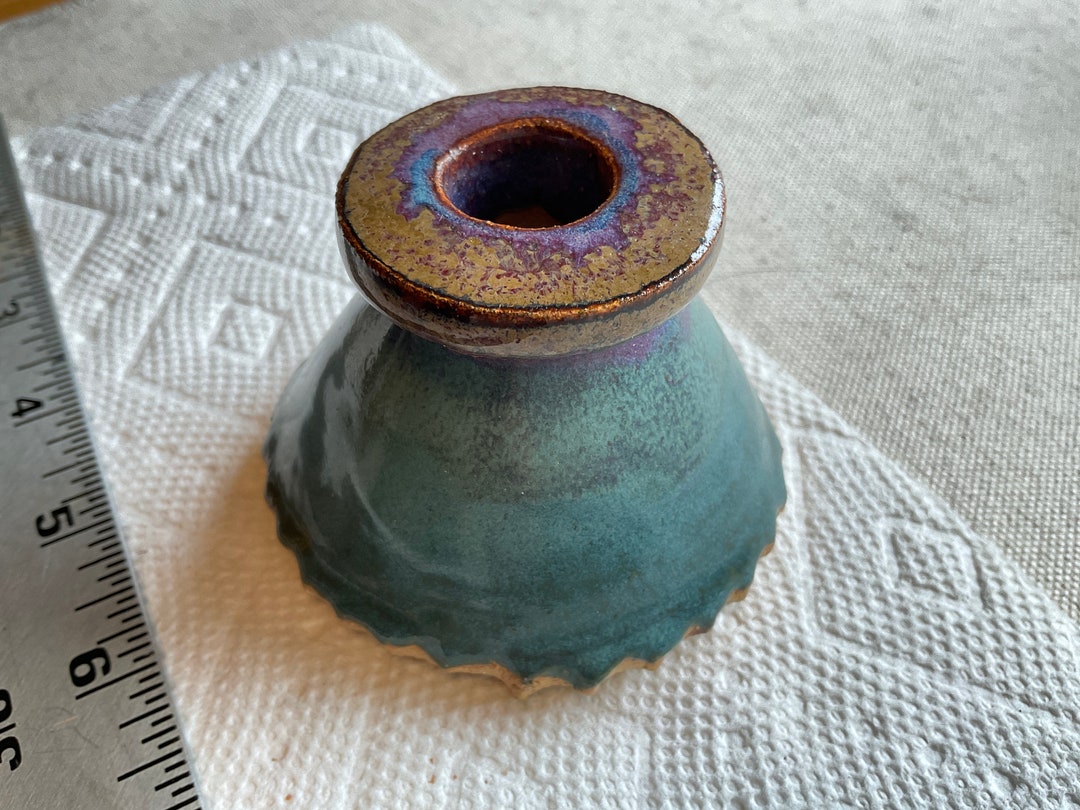 Handmade Stoneware Ceramic Pottery Cone Ink Well Signed Dated - Etsy