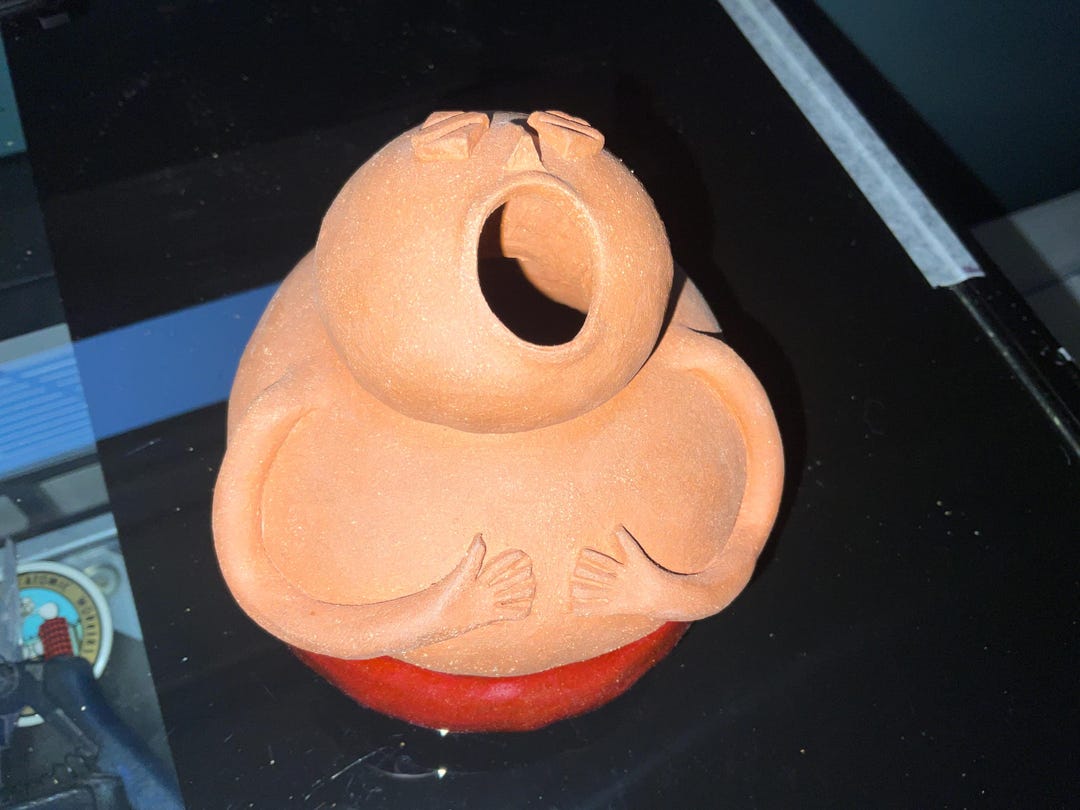 Singing Pottery People Beaker Sculpture, Ceramic Art Sculpture ...