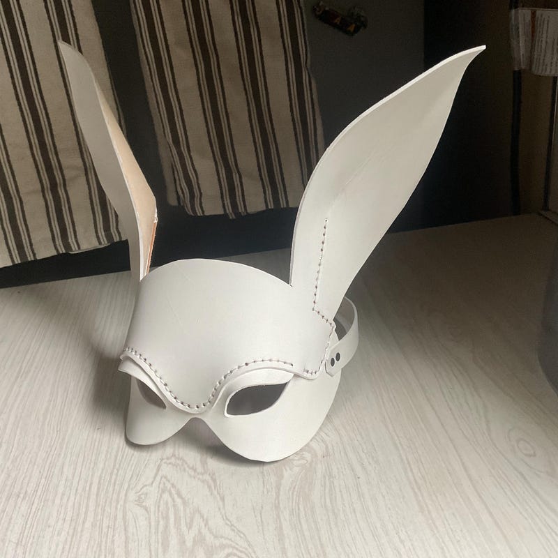 White Rabbit Mask - Etsy
