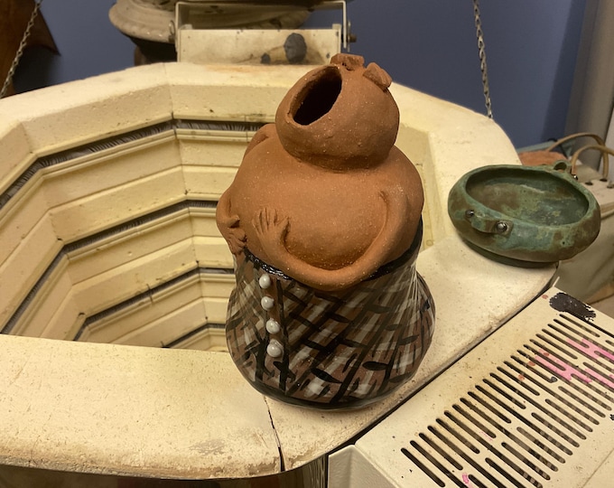 Large Singing Pottery People Beaker, Ceramic Art Sculpture, Handmade ...