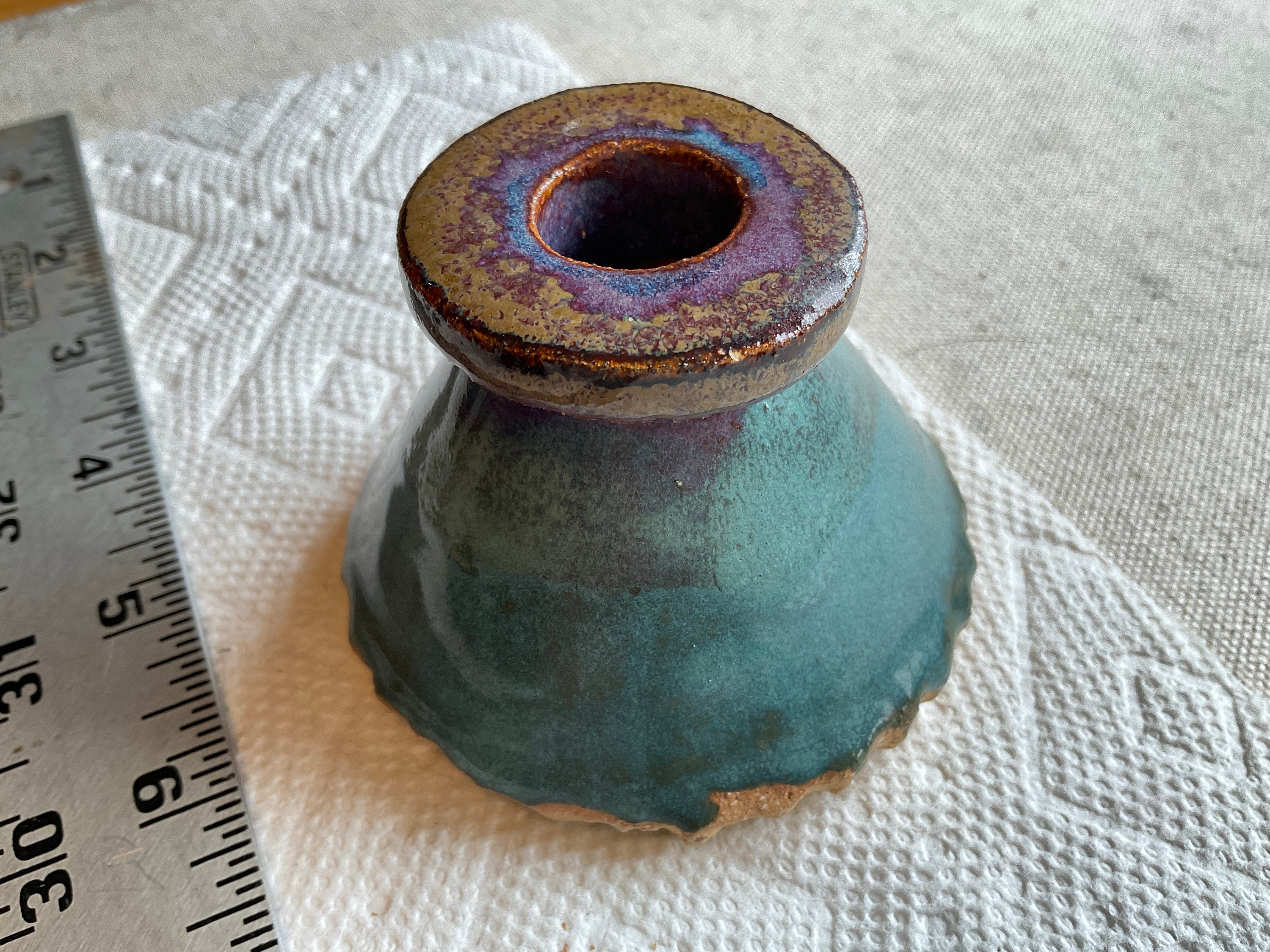 Handmade Stoneware Ceramic Pottery Cone Ink Well Signed Dated - Etsy