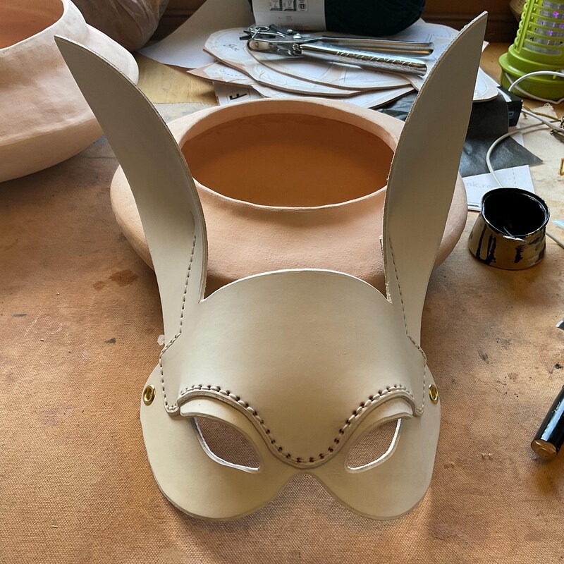 White Rabbit Mask - Etsy