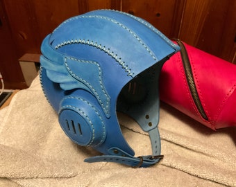 Leather Cosplay Helmet - Etsy