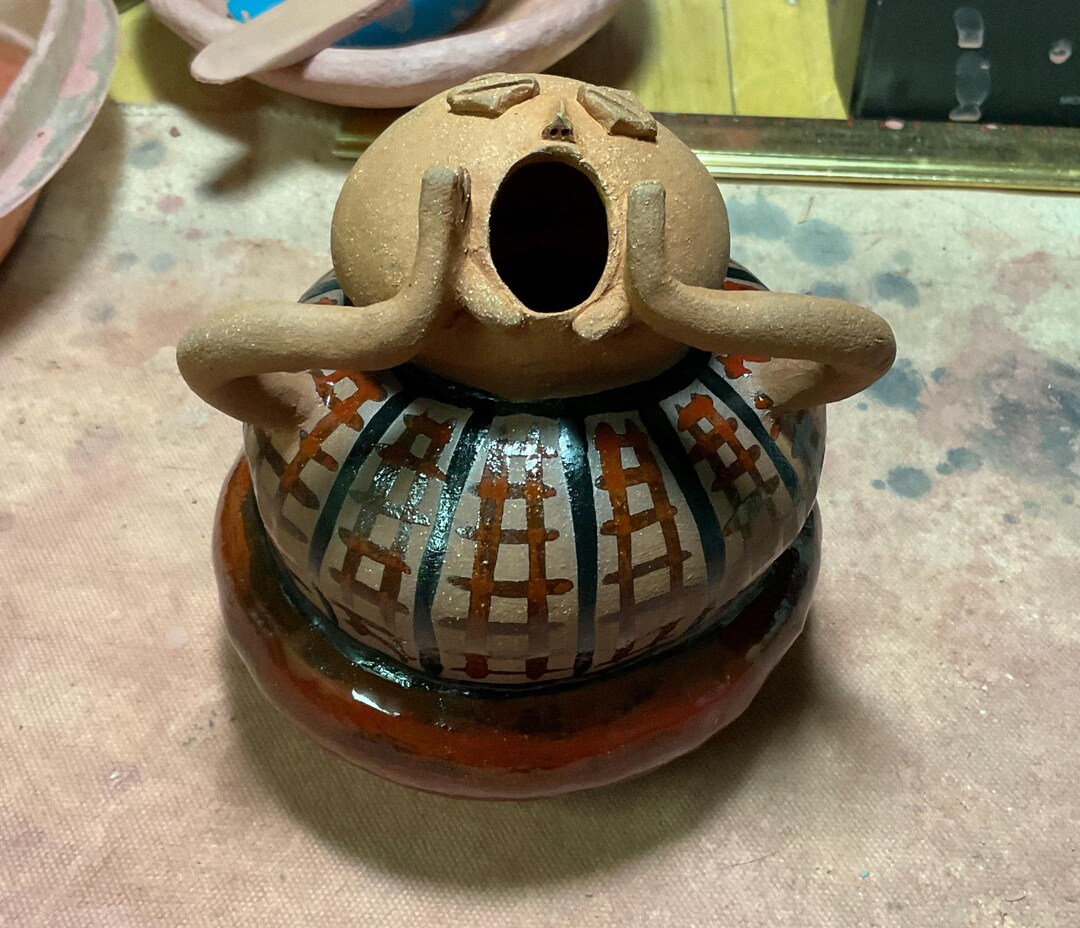 Singing Pottery People Beaker, Handmade Ceramic Pottery, One of a Kind ...