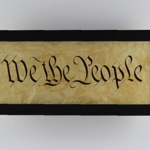 Antiqued We the People Patriotic Wall Hanging - Etsy