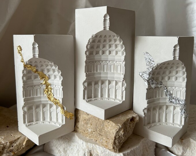 Roman Paris Decor Pantheon Display Home Ware Bookend Centre Piece Gift ...