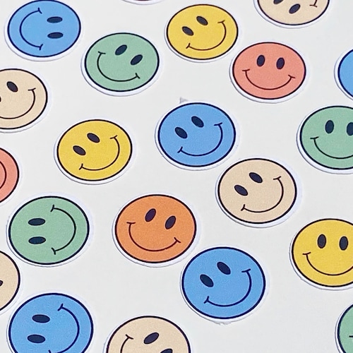 Smiley Face Sticker Pack - Etsy