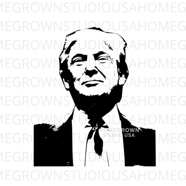 Trump Dxf Svg - Etsy