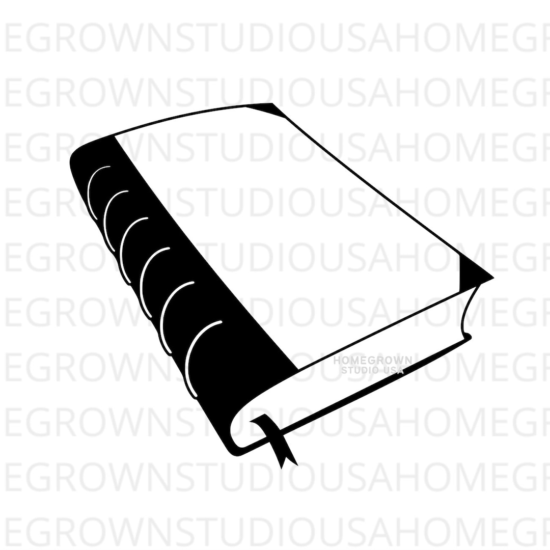 Closed Book Svg, Closed Book Clipart, Back to School, Commercial Use ...