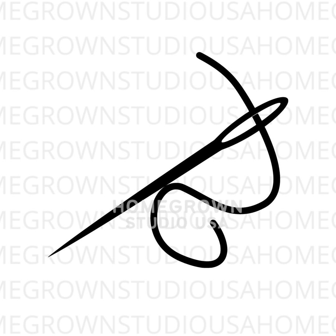 Needle and Thread Svg, Sewing Needle Clip Art, Crafter Svg, Dxf, Eps ...