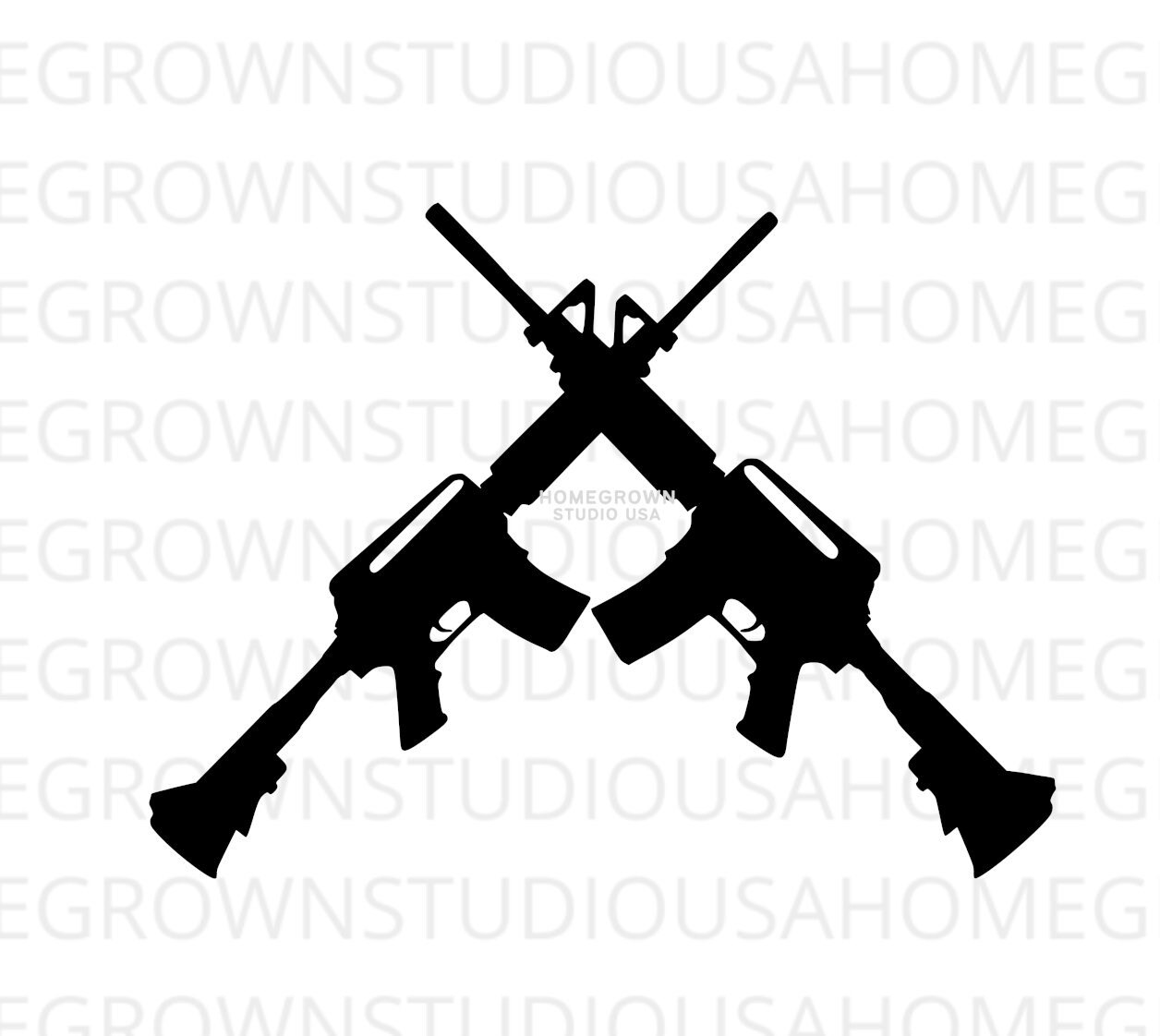 AR-15 Gun SVG Ar-15 Crossed Guns Svg AR-15 Vector Cricut - Etsy Canada