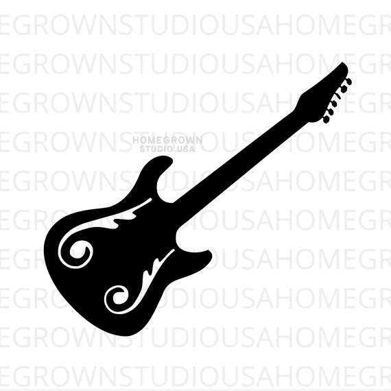 Electric Guitar Svg Acoustic Guitar Musical Instruments - Etsy