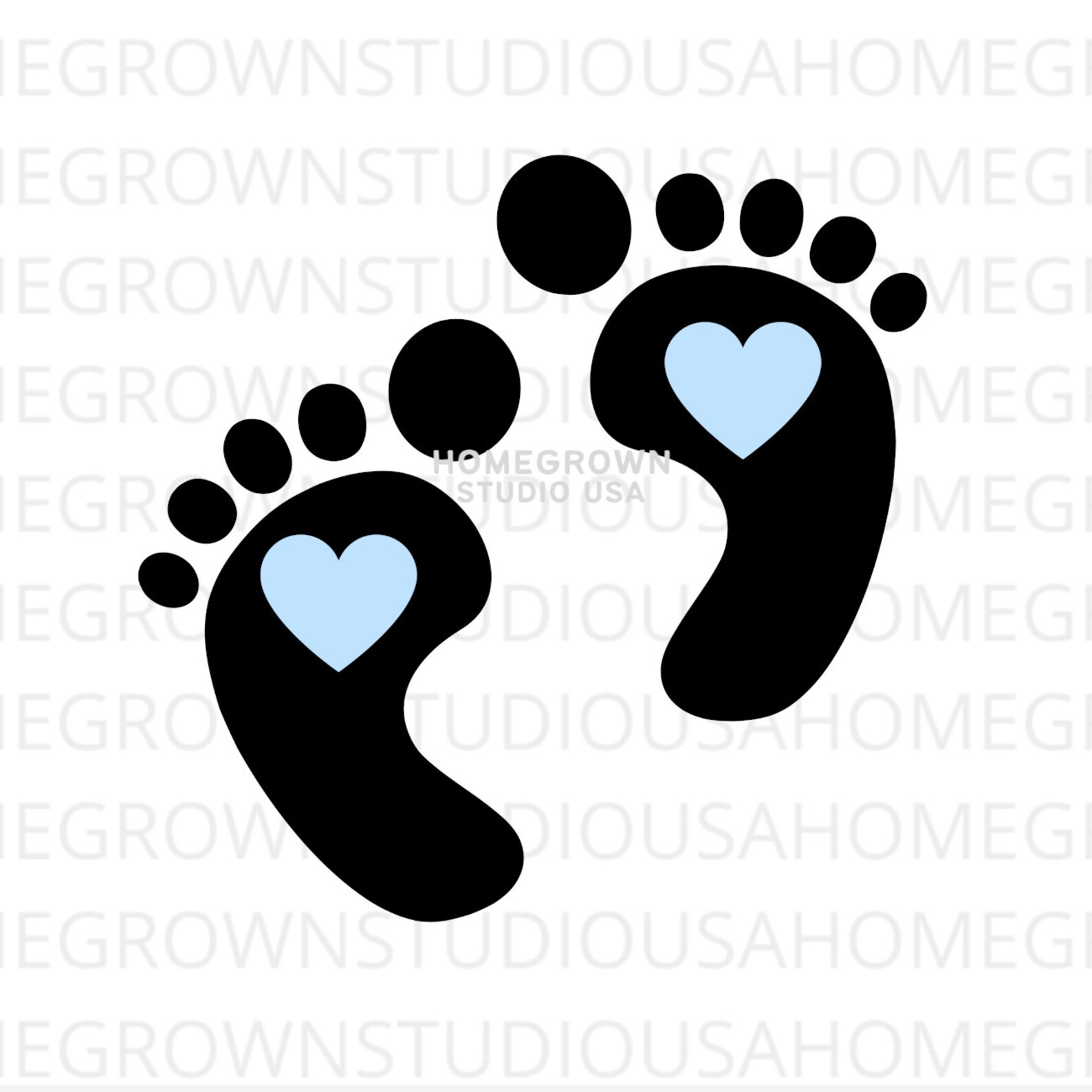 Baby Feet Svg Boy Baby Foot Print Svg Heart Svg Newborn | Etsy