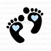 Baby Feet Svg, Boy Baby Foot Print Svg, Heart Svg, Newborn Baby Shower ...