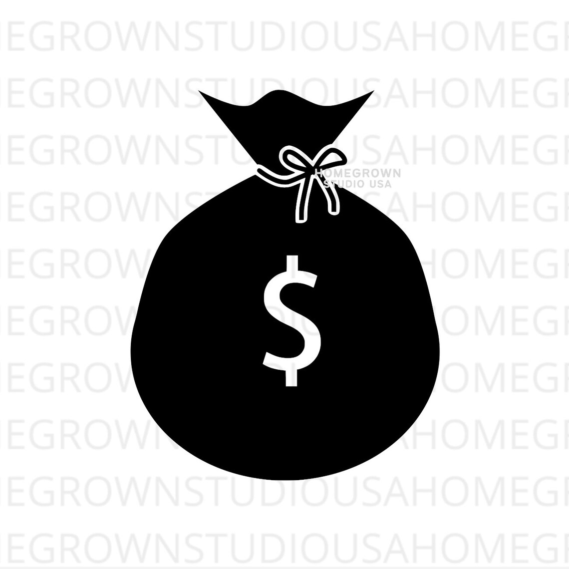 Cash Money Bag Svg, Dollar Sign Svg, Money Bag Clipart Svg, Dxf, Eps ...