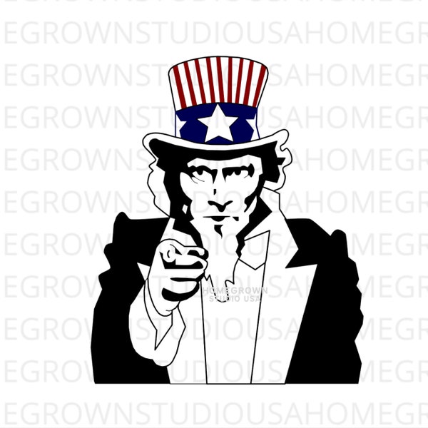 Uncle Sam Stencil - Etsy