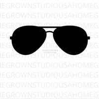 Aviator Sunglasses Svg, Dxf, Eps, Ai, Cdr Vector Files for Silhouette ...