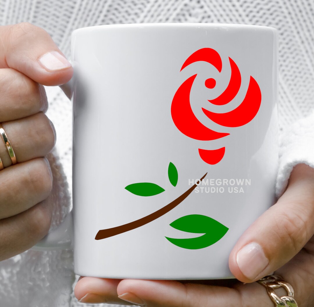Red Rose Svg, Rose Flower Svg, Rose Stencil Clipart, Commercial Use ...
