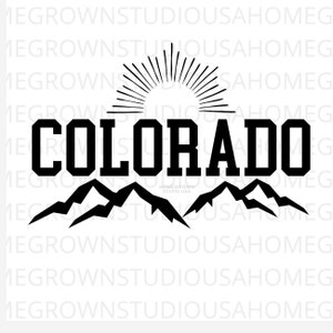 Colorado Svg, Colorado Mountains Svg, Colorado Native, Colorado Tshirt ...