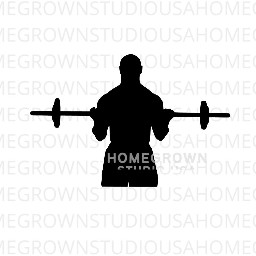 Weight Lifter Svg, Barbell Weights Svg, Weightlifting and Fitness ...