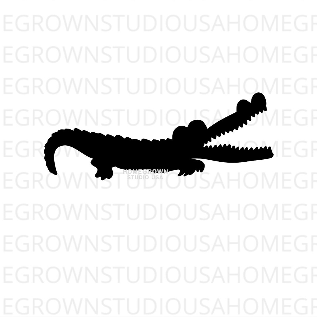 Alligator Svg, Gator Reptile Animal Svg, Crocodile Gator Clipart, Svg ...