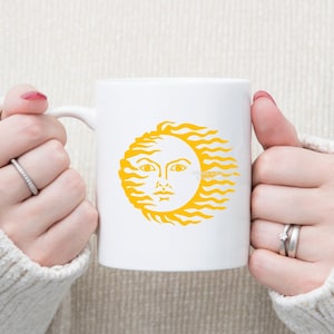 Yellow Sun Face SVG Sun Svg Summer Clipart Svg Sunshine Silhouette Svg ...