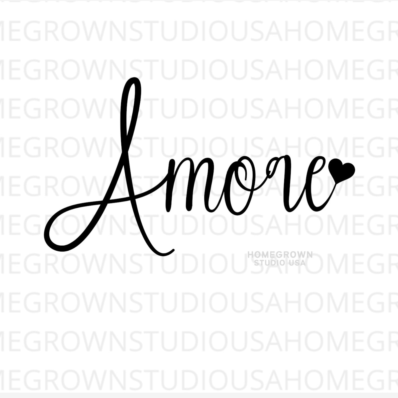 Amore SVG Love Svg Amore Png Valentine Heart Svg Love - Etsy