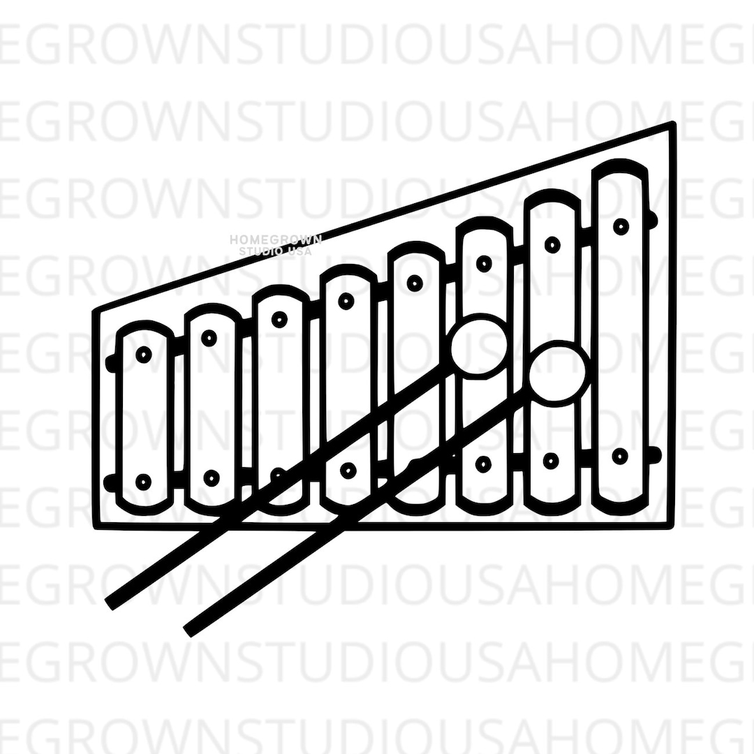 Xylophone Svg, Music Instrument Clipart, Music Stickers, Commercial Use ...
