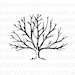 Winter Tree Svg, Bare Tree No Leaves Svg, Tree Clipart, Fall Tree Svg ...