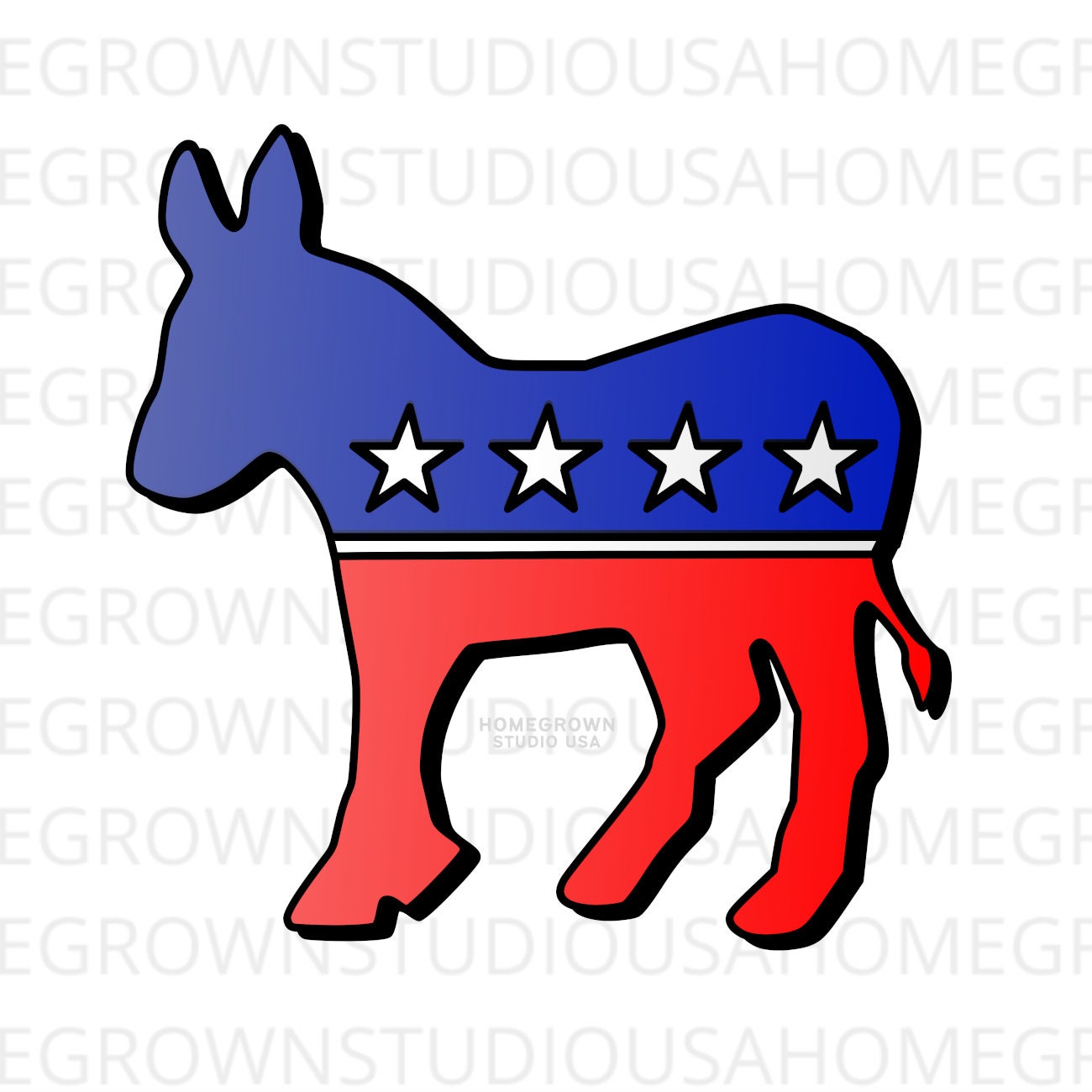 Democrat Donkey Svg Democrat Svg Political Clipart - Etsy Canada