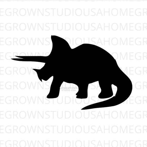 Triceratops Svg Dinosaur Svg Dino Dinosaur Clipart | Etsy