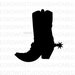 Cowboy Boot Svg Western Boot Spurs Cowboy Boot Clipart | Etsy